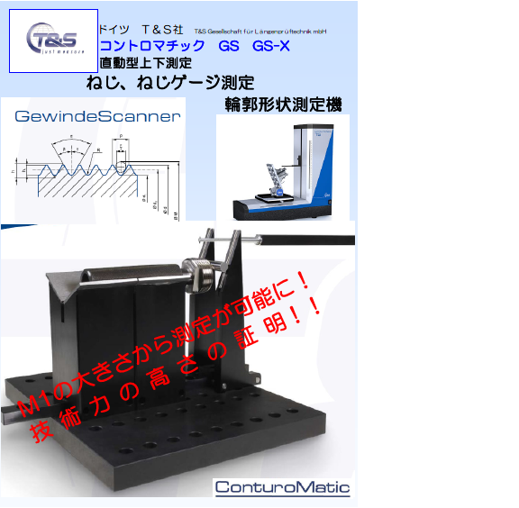 Germany T&S Corporation screw gauge, dedicated screw measurement ...