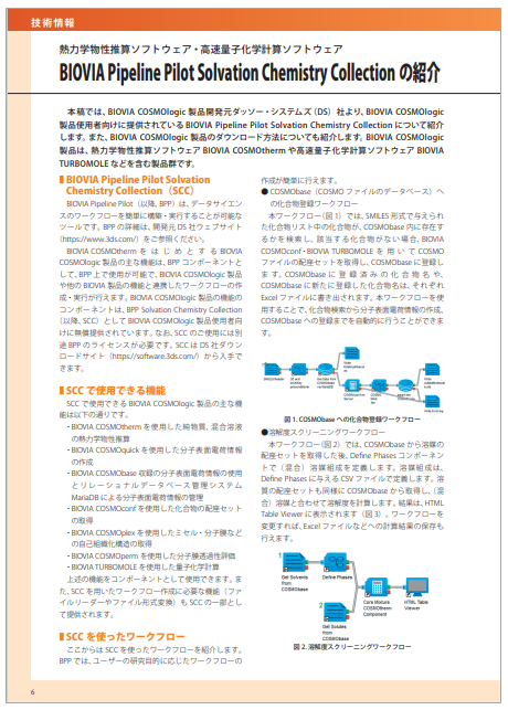 【技術情報】BIOVIA Pipeline Pilot SCC | イプロスものづくり