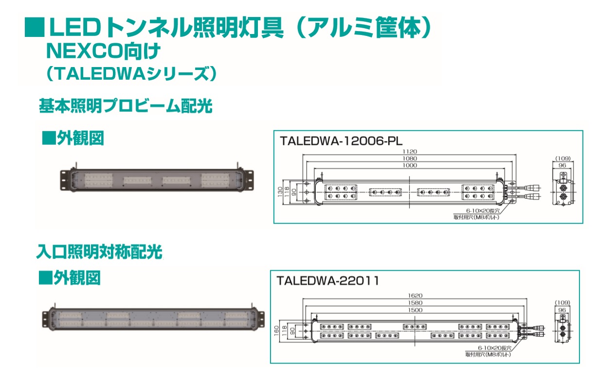 LEDトンネル照明(アルミ筐体) NEXCO向け | 星和電機 - Powered by イプロスものづくり