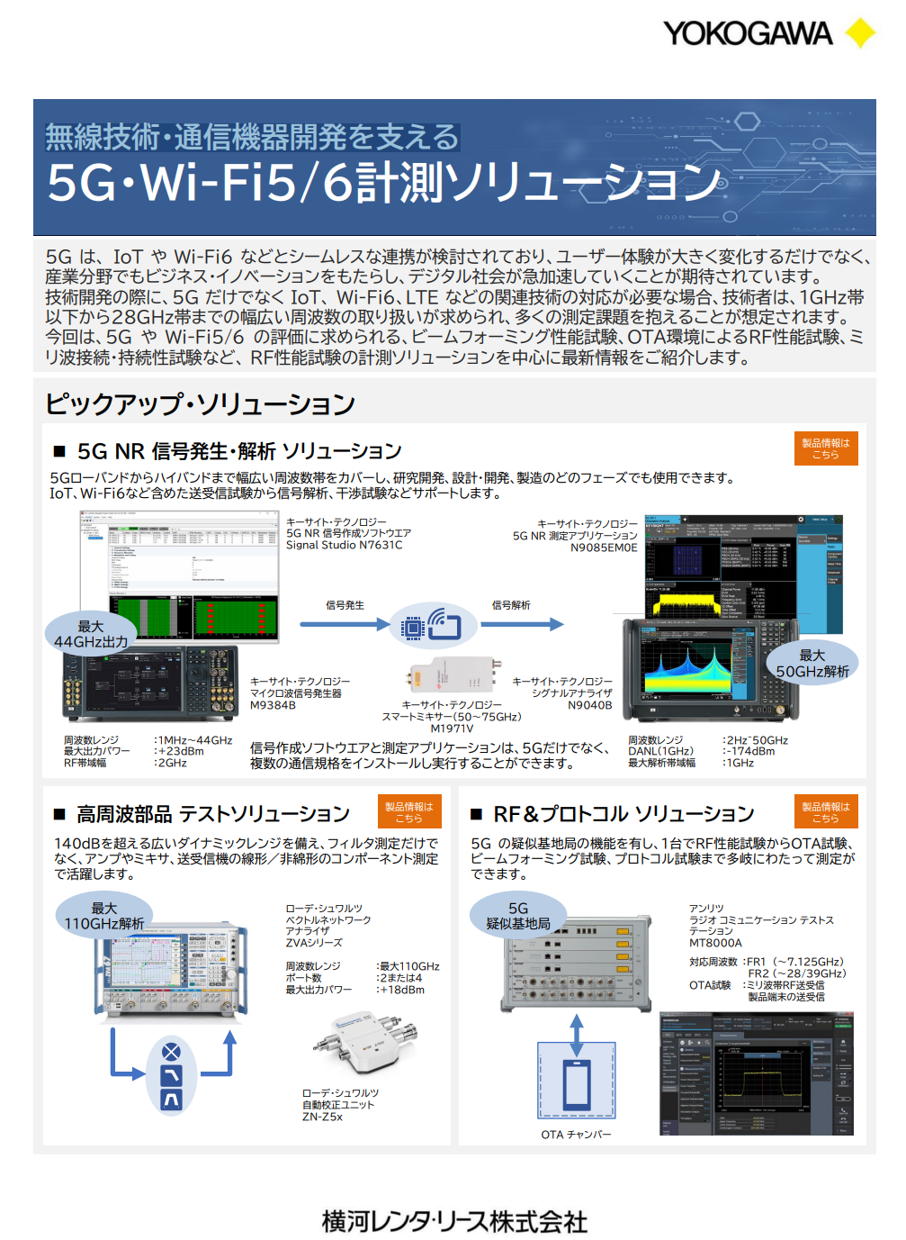 【レンタル】5G・Wi-Fi5/6計測ソリューション | イプロスものづくり