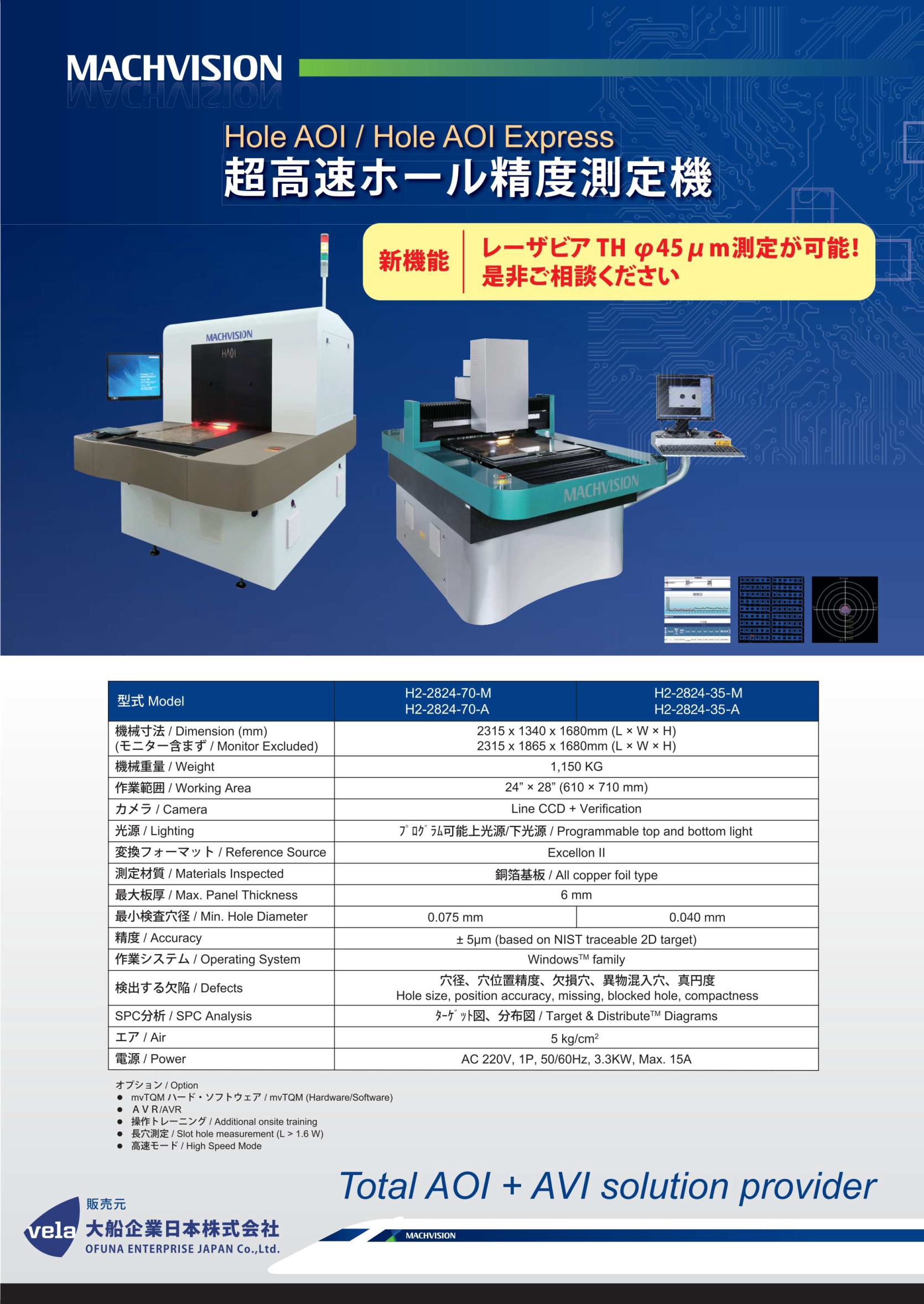 MACHVISION製Hole AOI | 大船企業日本 - Powered by イプロスものづくり