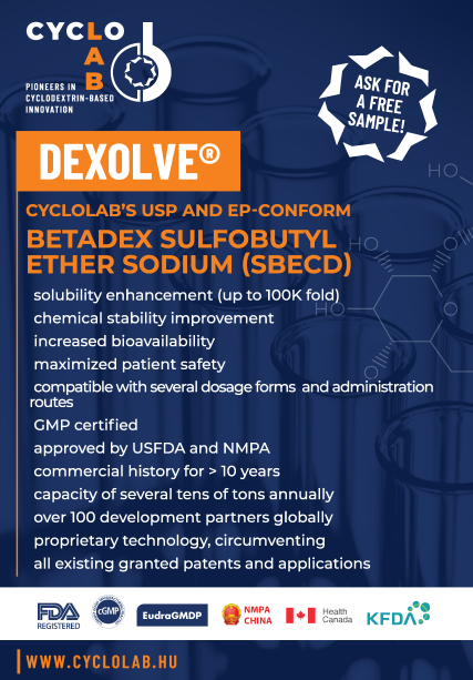 DEXOLVE SBE-β-シクロデキストリン(SBECD) | 樋口商会 - Powered by イプロスものづくり
