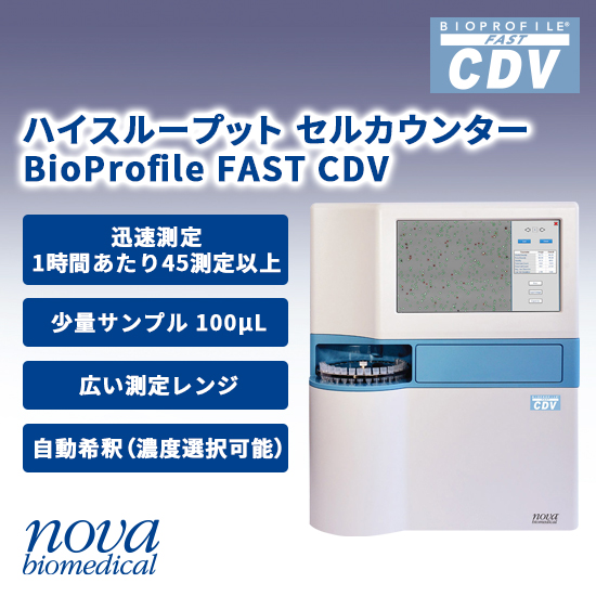 全自動細胞計測専用機 BioProfile FAST CDV ノバ・バイオメディカル | イプロスものづくり