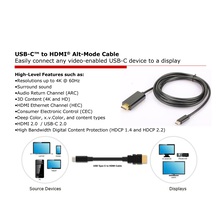 Alt-Mode cable USB-C to HDMI | 日東商事 - Powered by イプロスものづくり