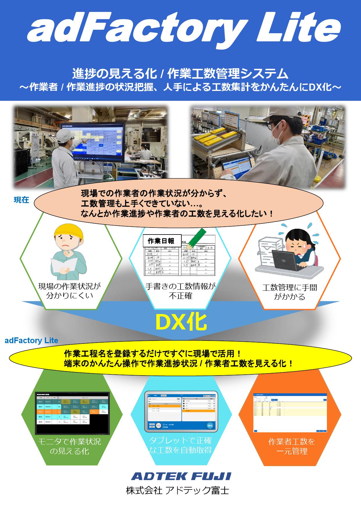 進捗の見える化 / 作業工数管理 adFactory Lite | イプロスものづくり