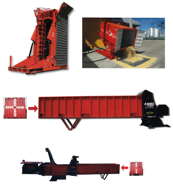 Award Corporation "Container Tilter, Container Loader, Compactor" シャトル ...