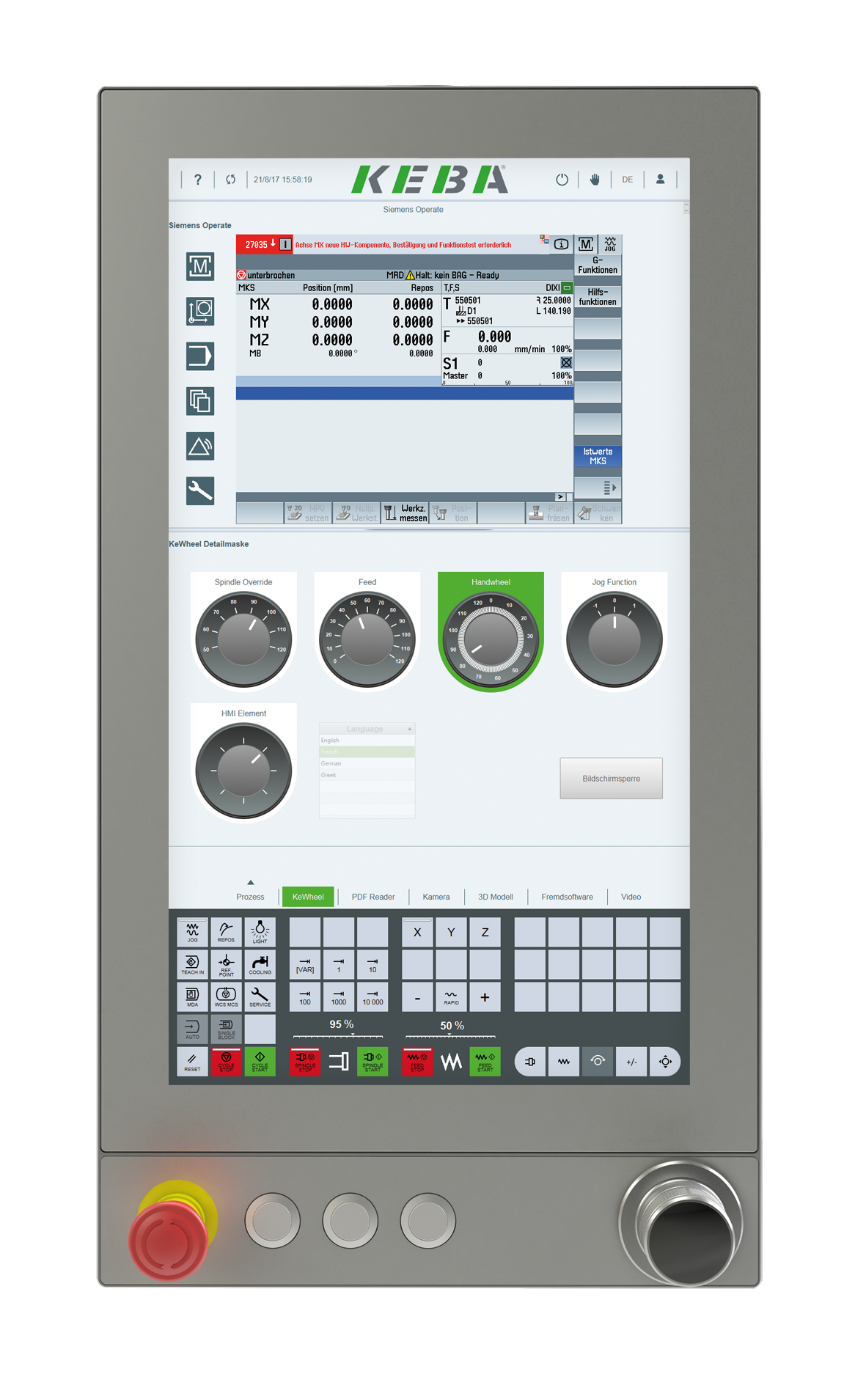 工作機械向け スマートHMIデバイス『KeWheel』 | KEBA JAPAN - Powered by イプロスものづくり