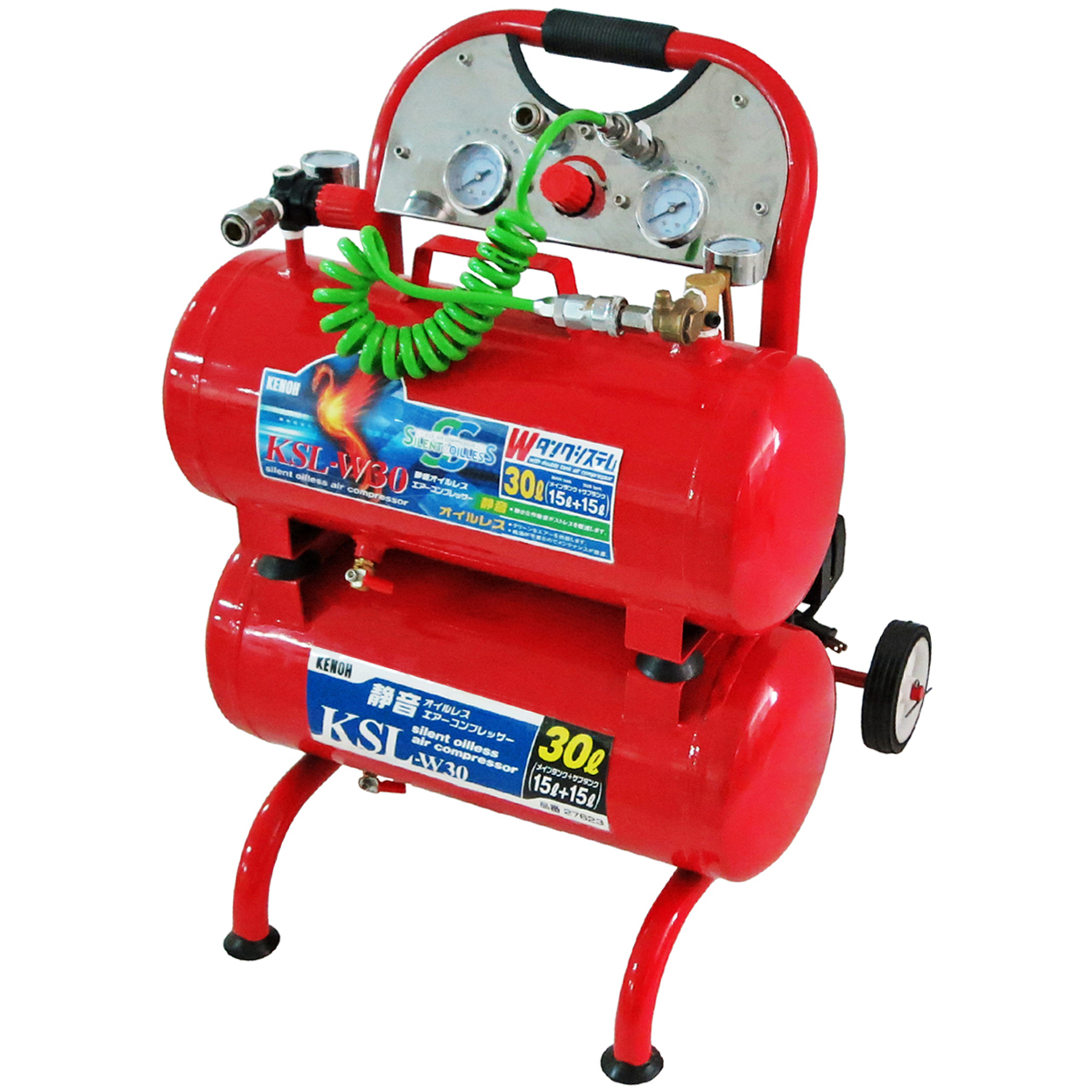 給油不要なオイルレス式 KENOH 静音オイルレスコンプレッサ | イプロスものづくり
