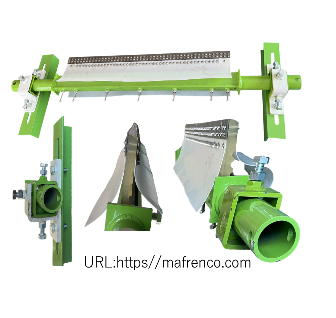 MF belt cleaner that efficiently scrapes off various attachments on the ...