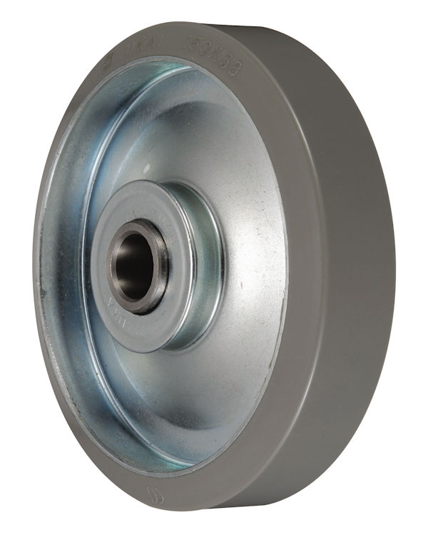 Steel plate anti-static urethane rubber wheels (SUIE type) [Static ...